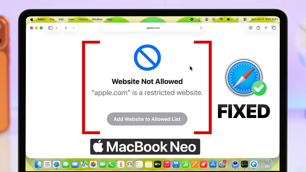 MacBook Neo: Safari Website Not Allowed? Fix!