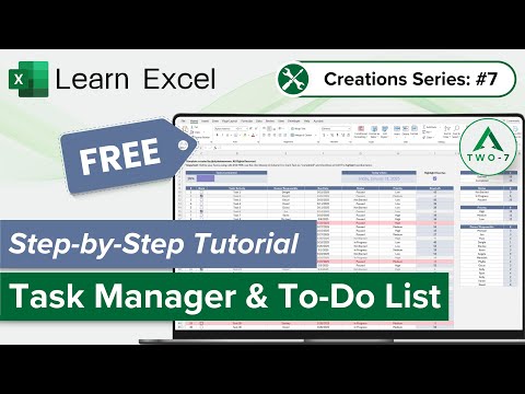 How to Create a Task Manager in Excel - Free Template and Tutorial - Create Your Own Spreadsheet