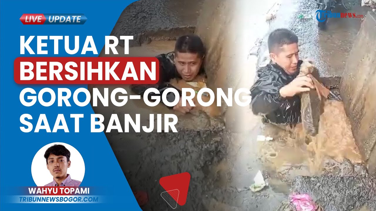 Sosok Pak RT Viral yang Masuk Gorong-gorong Bersihkan Sampah saat Jalan Raya Bogor-Sukabumi ...