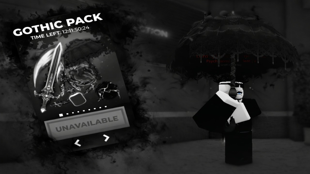 Gothic pack showcase + givaway | Roblox Asylum life