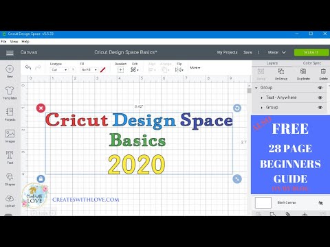 CRICUT DESIGN SPACE BASICS TUTORIAL for Beginners
