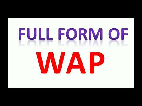 WAP full form, full form of WAP