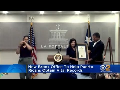 New Bronx office will help Puerto Ricans obtain vital records