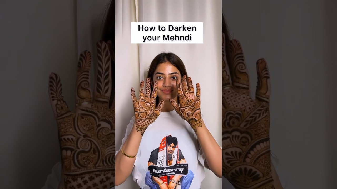 Mehndi DARKENING Hack 😱😍 #mehndi #rakhi #shorts #indianwedding #foryoupage #hacks #hack #henna
