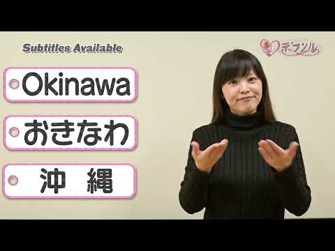 "Okinawa" Japanese Sign Language (JSL) with Explanation in International Sign (IS)