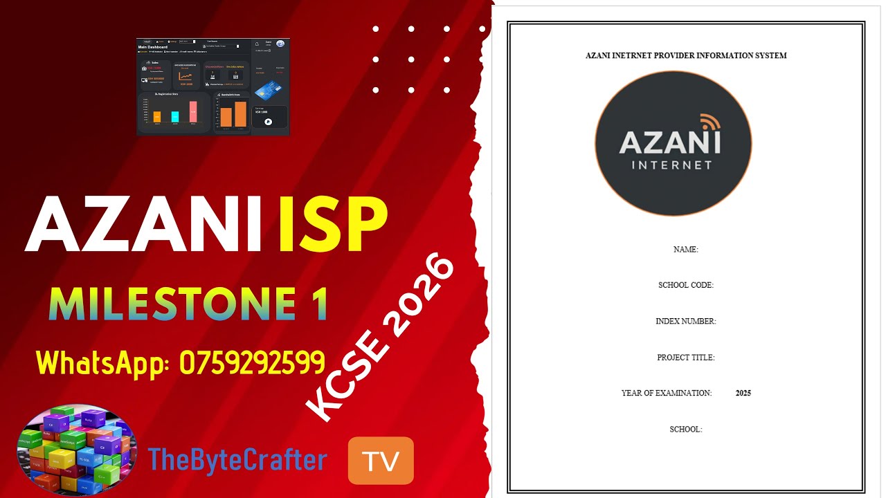AZANI INTERNET SERVICE PROVIDER MILESTONE ONE FULL DOCUMENTATION IN 30 MINUTES