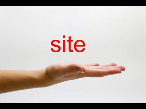 How to Pronounce site - American English