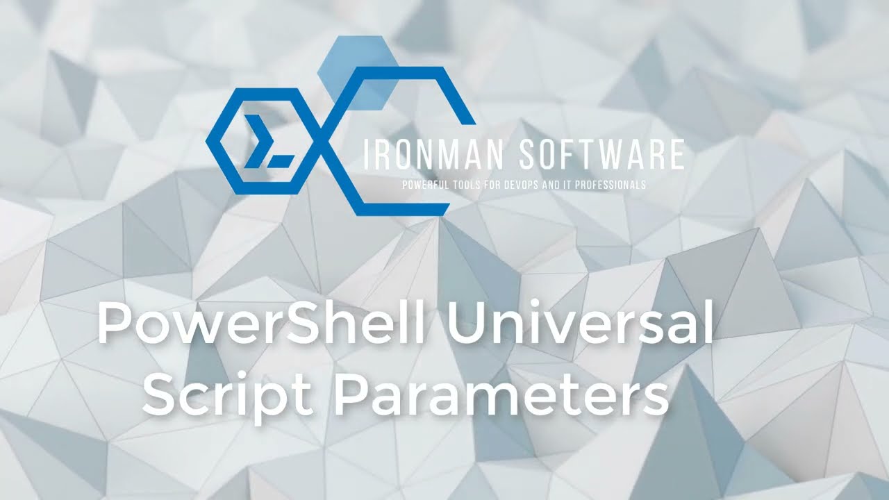 PowerShell Universal Script Parameters
