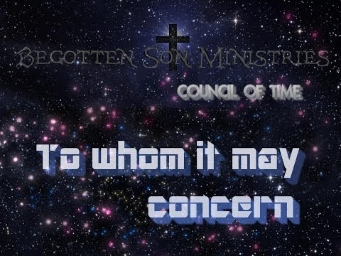 To whom it may concern