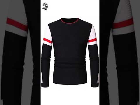 2021 Men's Round Neck Sweater Knitted Pullover/ men fashion 2021 /M fashion#fashion2021#mensfashion