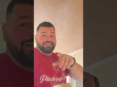 Plastering over artex