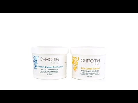 Chrome Girl 120ct Polish Remover Pads Island Scents