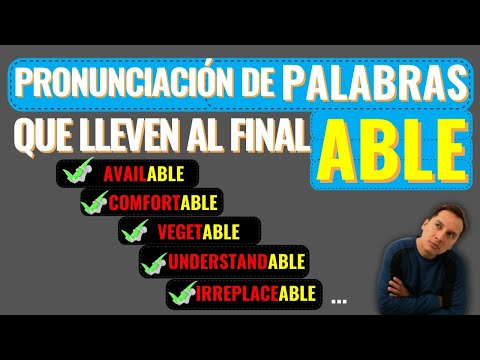🔥TIP de pronunciación [palabras con la terminación ABLE]