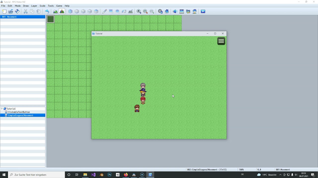 Simple Diagonal Movement | RPG Maker