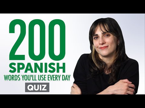 Quiz | 200 Spanish Words You'll Use Every Day - Basic Vocabulary #60