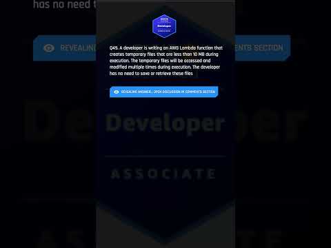 AWS Certified Developer Associate #aws