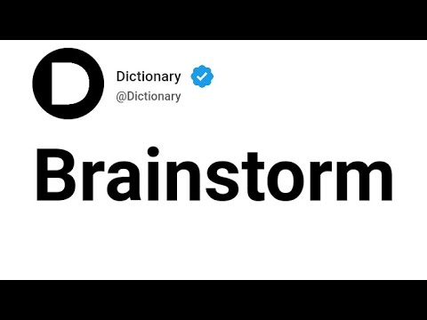 Brainstorm Meaning In English