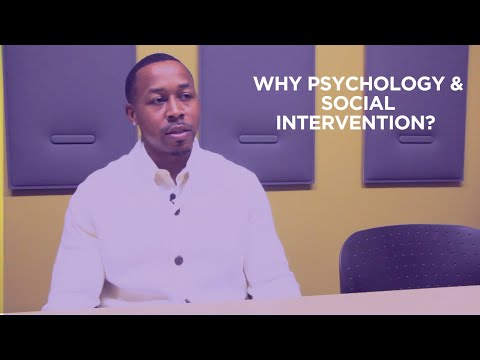 Why Psychology & Social Intervention?