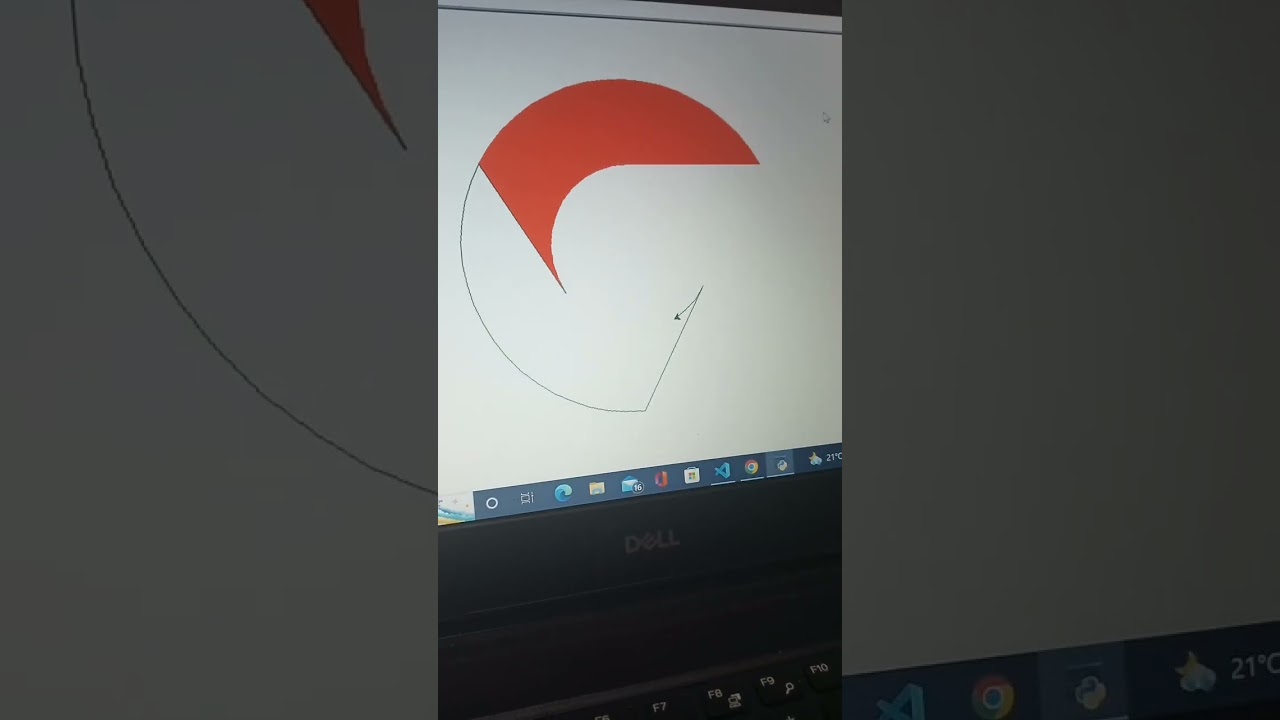 GOOGLE Chrome logo ©️ through python Turtle program 🤯#python #pythonprogramming #justaminute