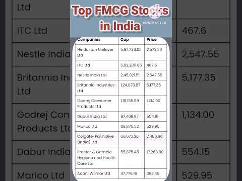 Top FMCG Stocks in India 2024 #stock