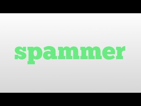 spammer meaning and pronunciation