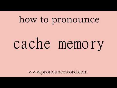 cache memory. How to pronounce the english word cache memory .Start with C. Learn from me.