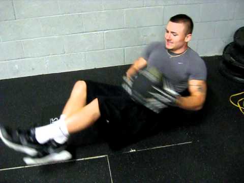 MB Wall Toss: Russian Twists
