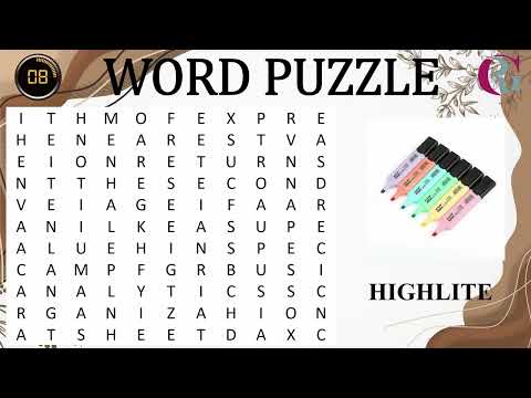🧠 WORD FINDER CHALLENGE: Can You Spot All the STATIONERY Items? ✏️📐 | Brain Game for All Ages!