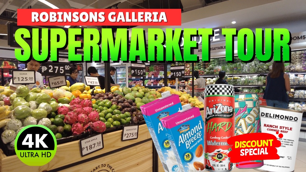 [4K] Robinsons Galleria EDSA Quezon City | Supermarket Tour & Price Update 2026 Philippines!