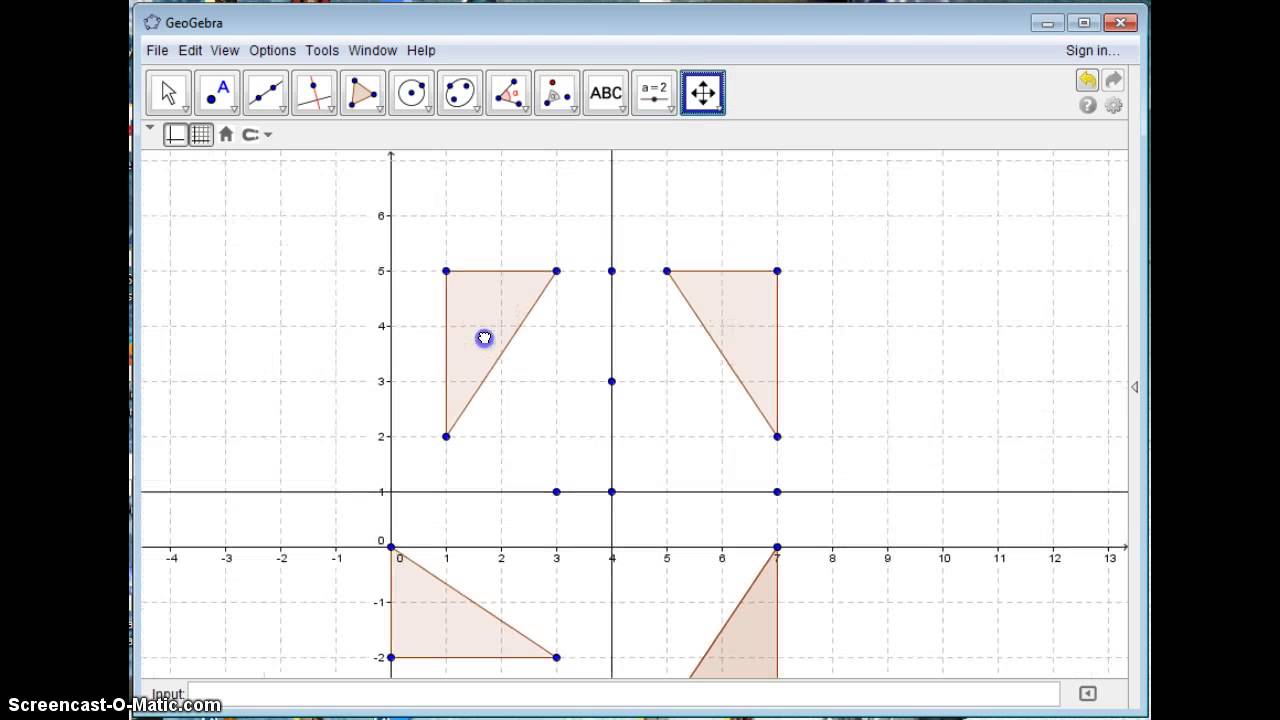 Reflection/Rotation/Translation Geogebra