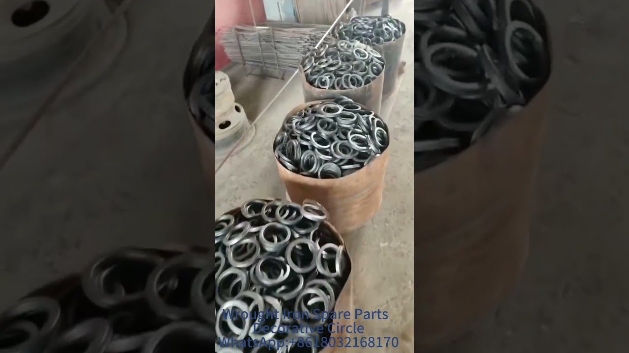 Ornamental Steel Round Wrought Iron Scroll Decoration