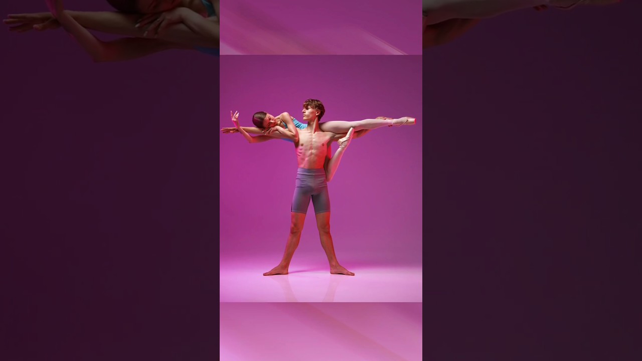 🇺🇦 Model poses for photoshoot📸 Ballet. Models Olga and Valery