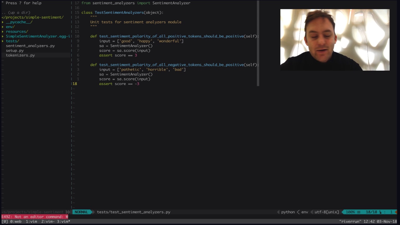 Live Coding - Sentiment Analysis TDD