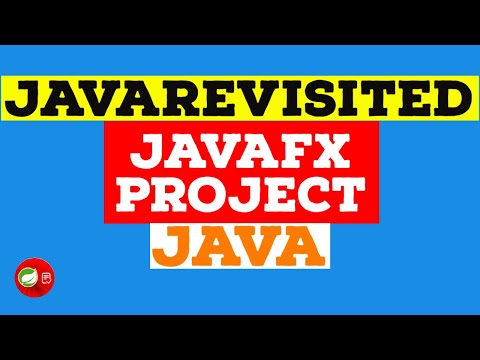 Create a JavaFX Project | Java Prorgram Examples