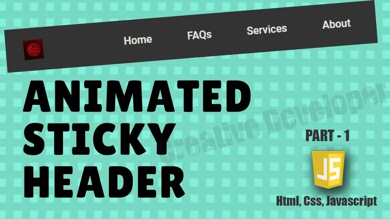 How To Make Sticky Header Using Javascript || Javascript Tutorial || Javascript Course || Html Css