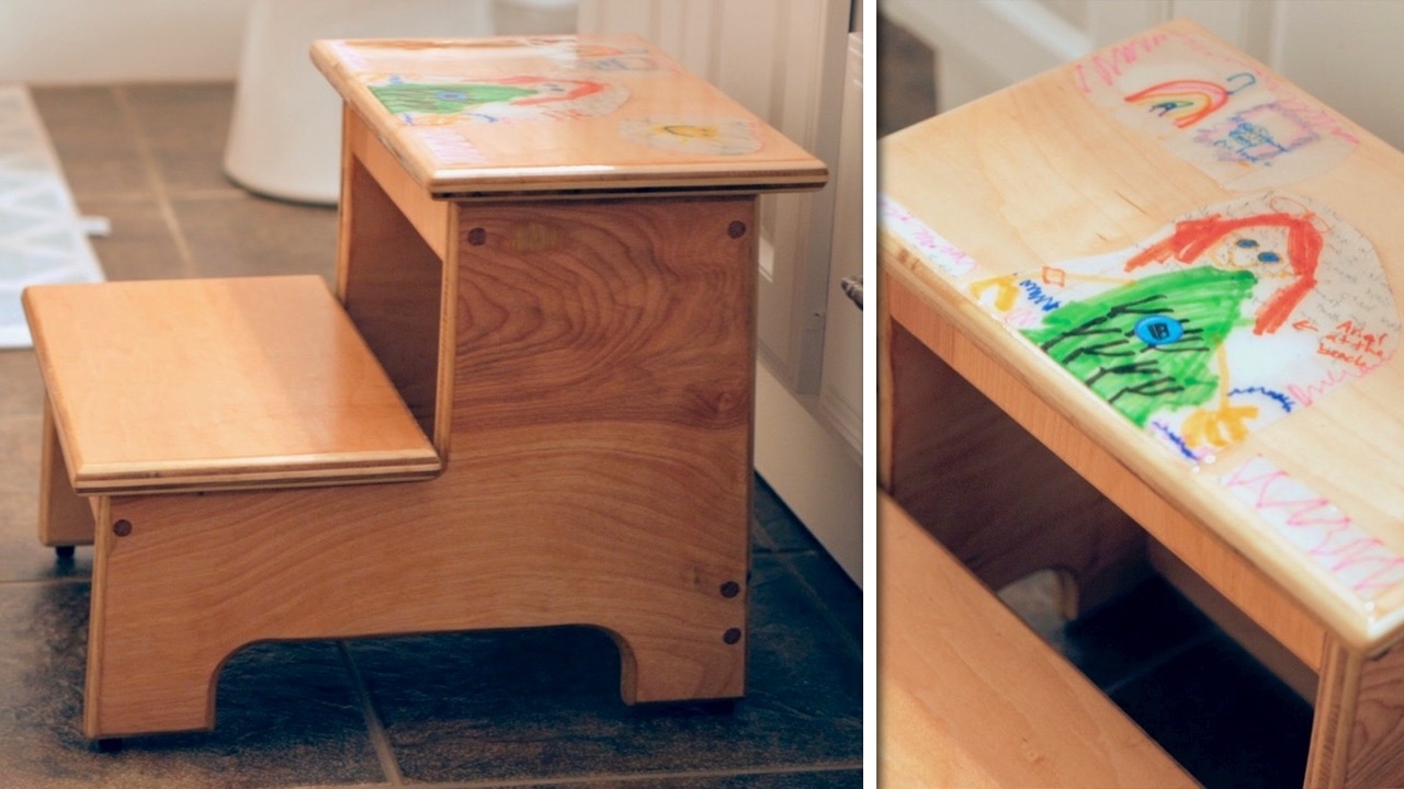 Kid's Step Stool With Their Artwork! | How To Build