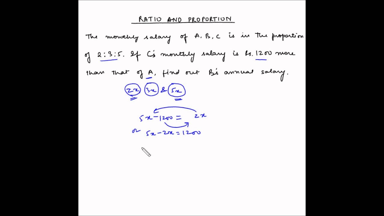 Ratio and proportion meaning - Solving proportions examples