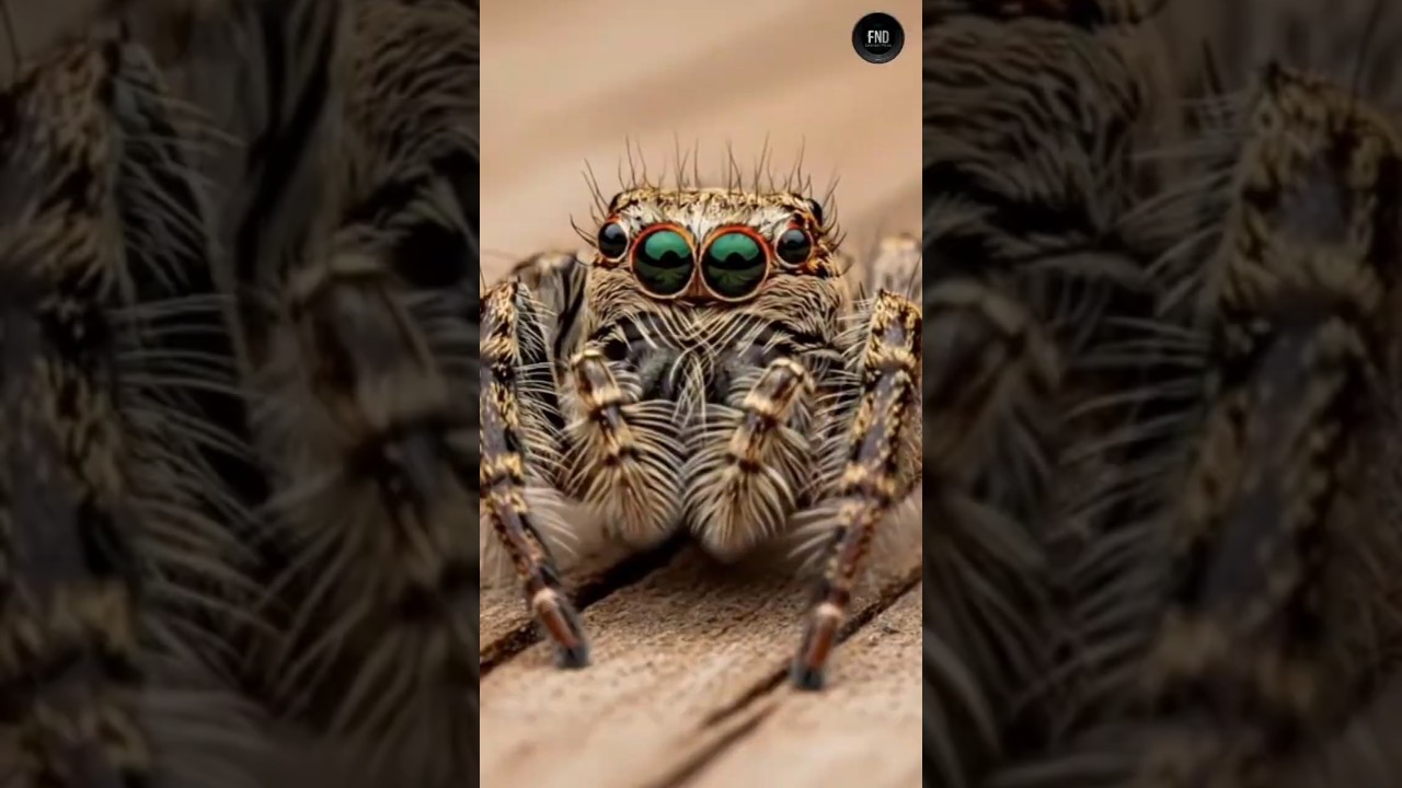 Incredible Jumping Spider Macro Close-Up 🕷️ | Stunning 4K Insect Details