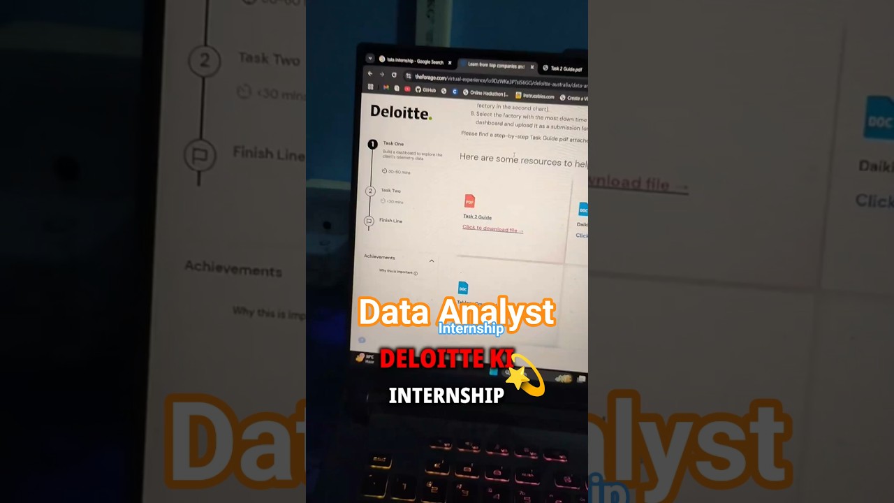 05 Deloitte Australia's Internship for Data Analyst👩‍🎓✨
