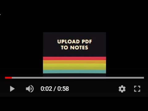 Upload PDF to Notes App