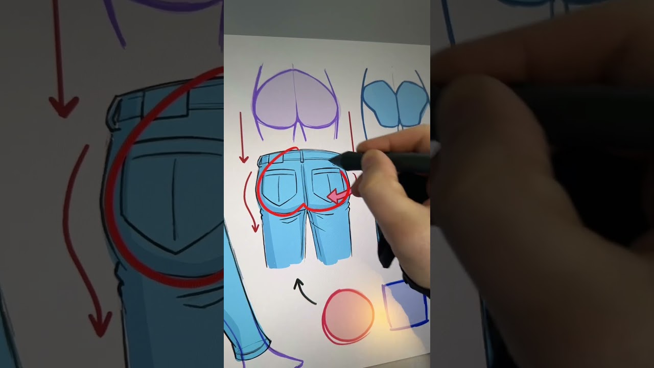 How to draw pants! #art #draw #artist #doodle #sketch