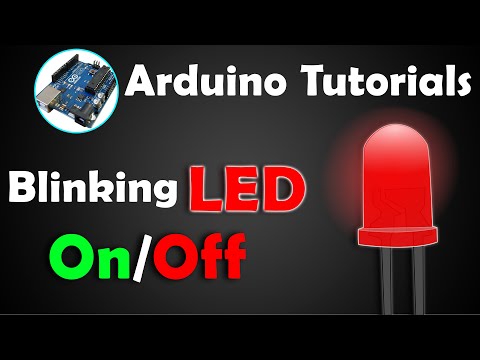 Arduino Tutorials using thinkercad | Blinking LED | on and off delay circuit.
