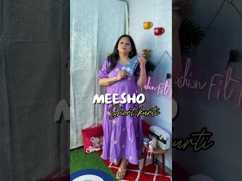 मीशो शॉर्ट कुर्ती रिव्यू 200/- से कम 😍#indianfashion #shorts #youtubeshorts #meesho #ytshorts