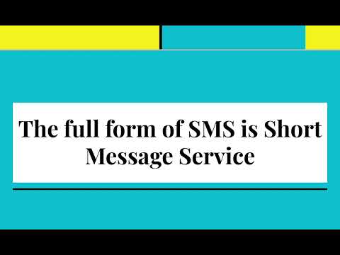 What is the full form of SMS