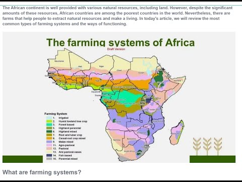 Cash Crop system and the Underdevelopment of Africa