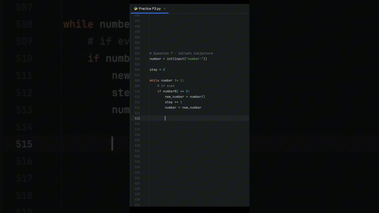 collatz conjecture | coding as a beginner 6 #beginnersguide #coding #python