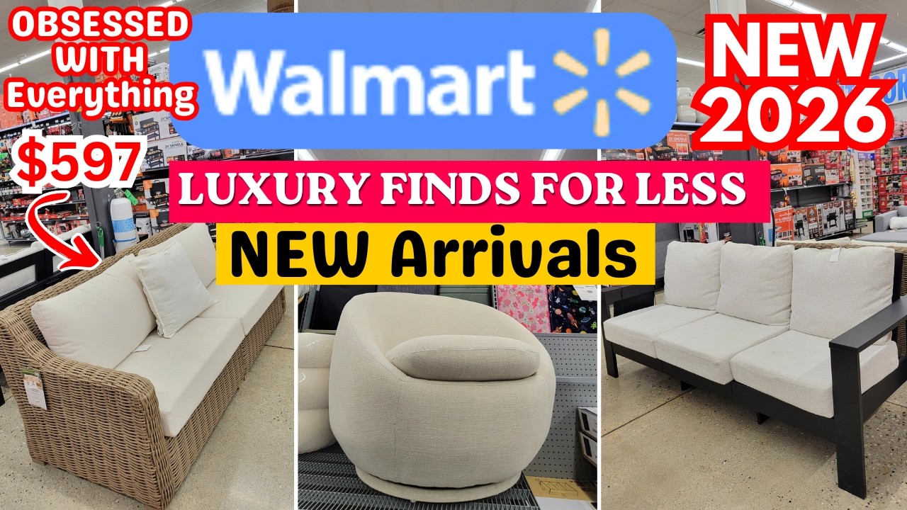 NEW WALMART HOME DECOR AND FURNITURE FINDS | SHOP WITH ME