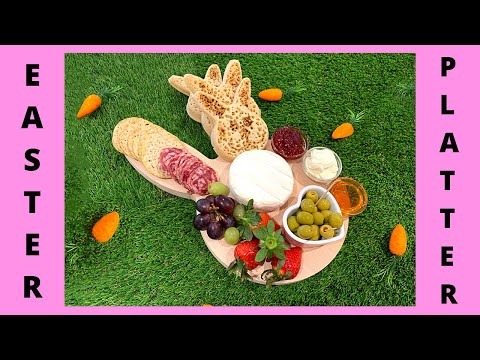 Adorable Easter Charcuterie and Cheese Board 🥕🐰 Easter Brunch Platter 🥕🐰 Easter Appetizers