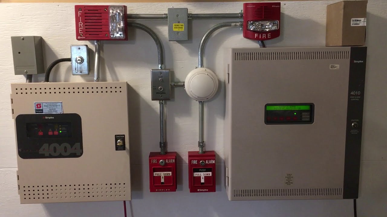 Simplex 4004 & 4010 Fire Alarm System Test 2