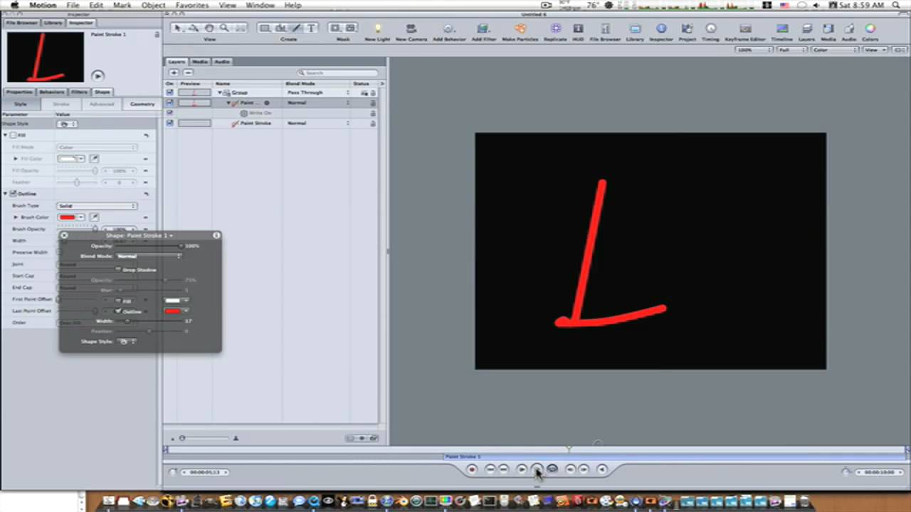 Motion 3 Tutorial: Stroke Dynamics Explained